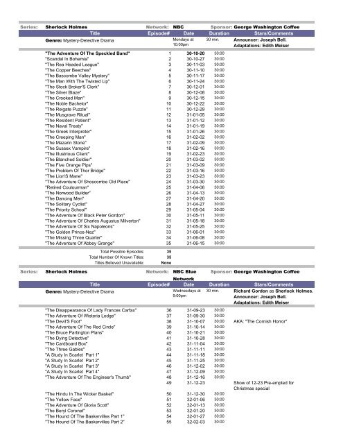 Series - The Digital Deli Online