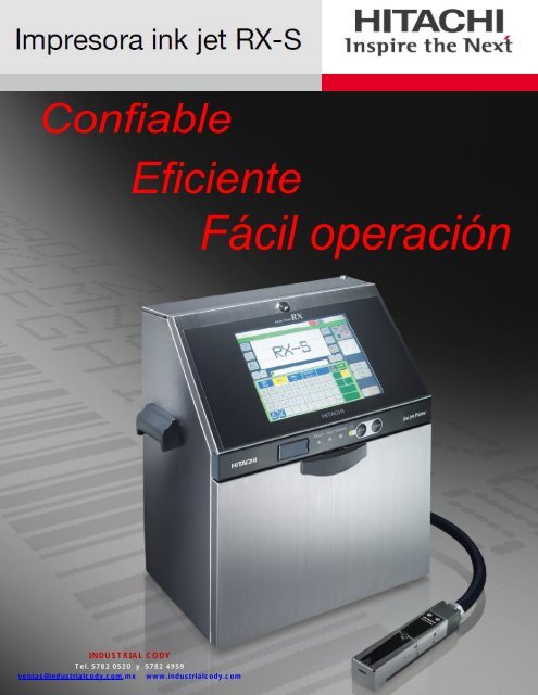 Brochure Hitachi RX-S - Logismarket, el Directorio Industrial