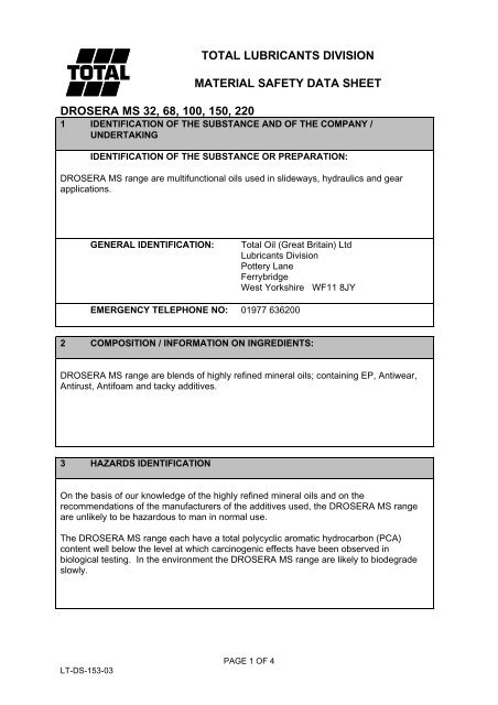 Drosera MS 32, 68, 100, 150, 220 - CHEMODEX Ltd