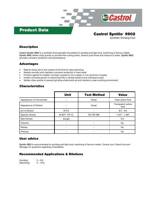 Castrol Syntilo 9902