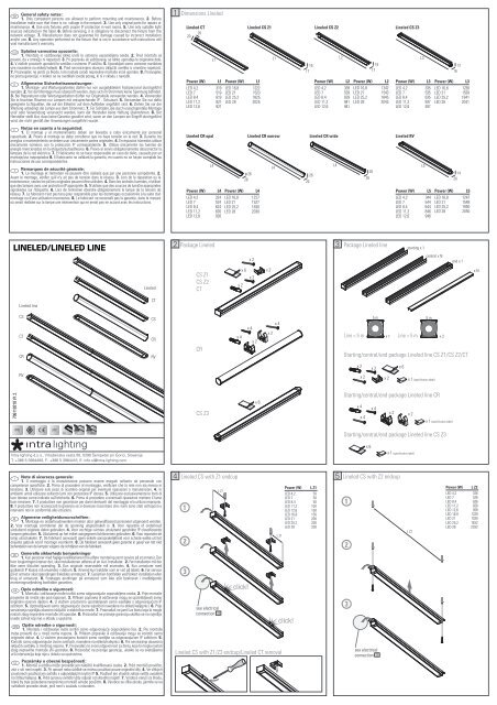 Installation Instruction - Intra lighting