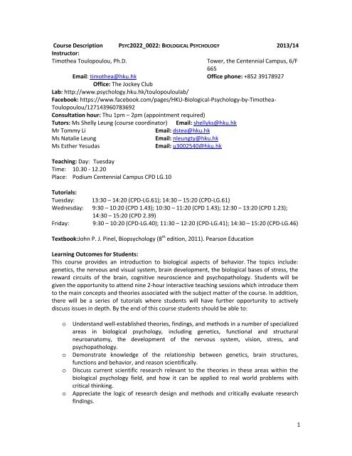 Biological Psychology Textbook