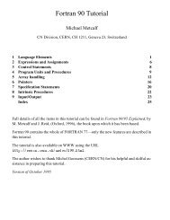 Fortran 90 Reference Card - Cheat Sheet