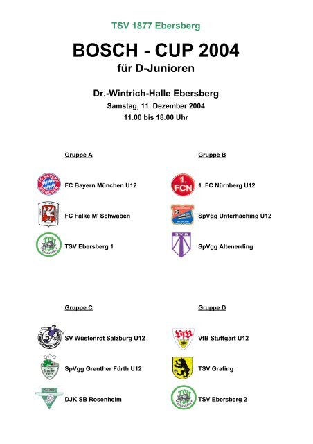 BOSCH - CUP 2004 - TSV 1877 Ebersberg e.V.