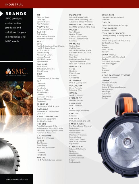 Download the Industrial Product Line Card - SMC Electric