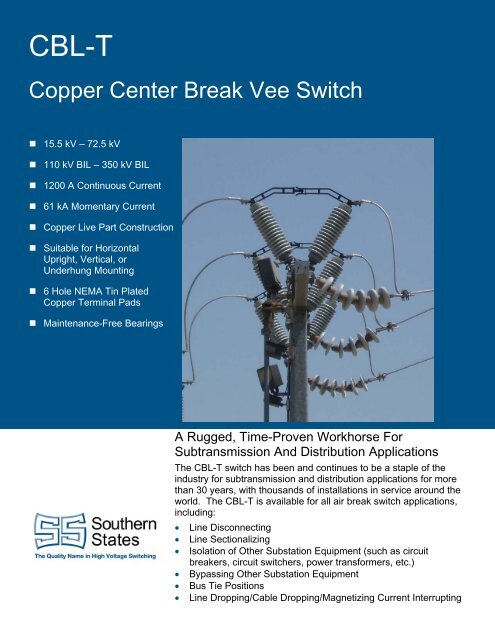 Copper Center Break Vee Switch