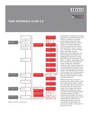 tsmc standard cell libraries - Cadence - Cadence Design Systems