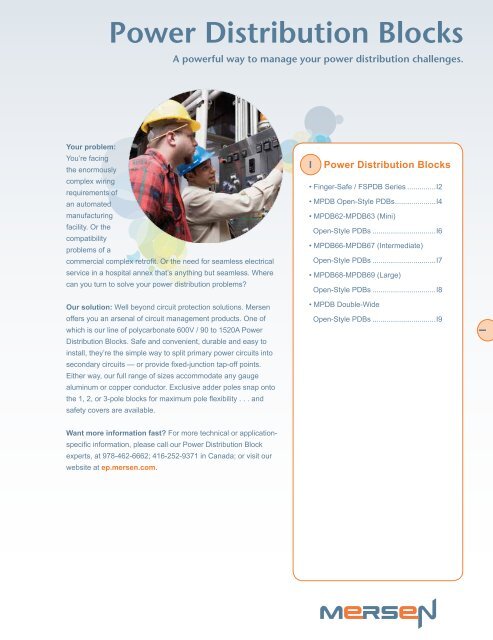 Power Distribution Blocks - Mersen