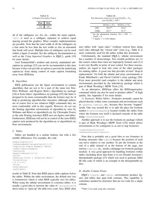 10 JOURNAL OF LATEX CLASS