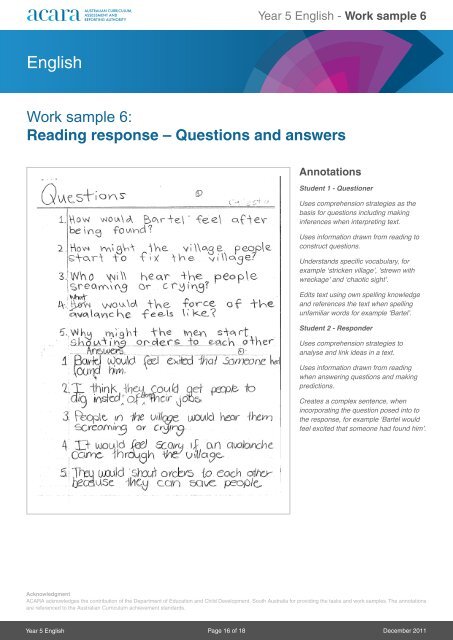 English Year 5 English