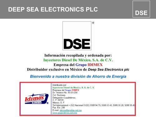 Deep Sea Electronics plc - grupoidimex.com.mx