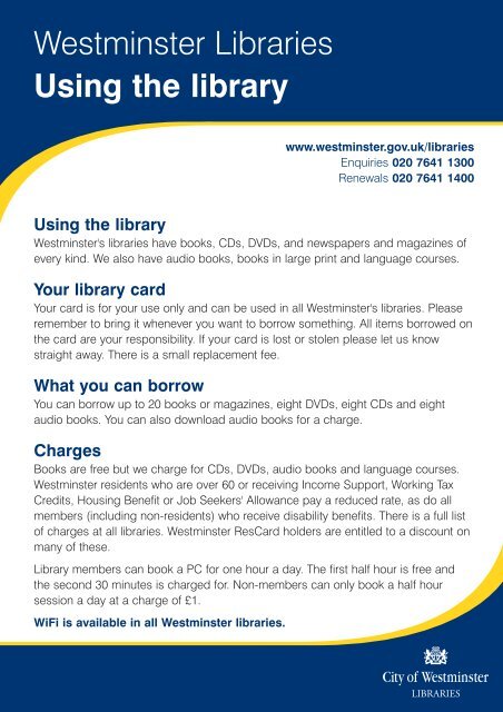Using the Library Flyer