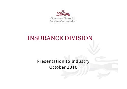 Insurance Division Presentation