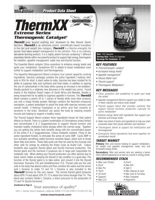 ThermXX PDS - Max Muscle