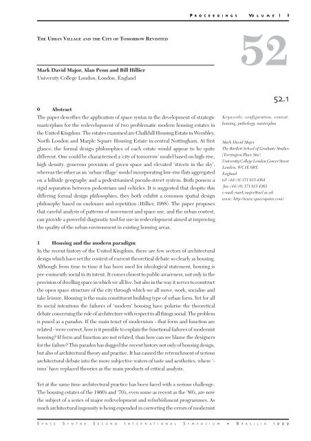 Space Syntax Hillier