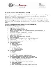 how to perform an arc flash study - EasyPower