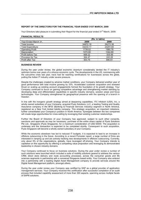 ITC Infotech India Limited