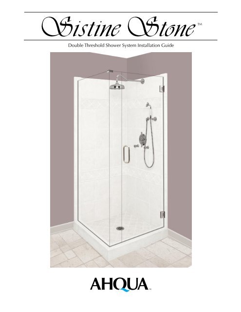 Double Threshold Shower System Installation Guide