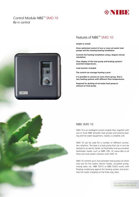 NIBE SMO 10 Leaflet