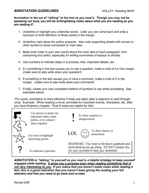 Annotation Guidelines