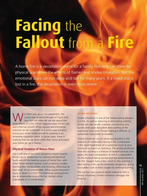 Facing the Fallout from a Fire - Saudi Aramco