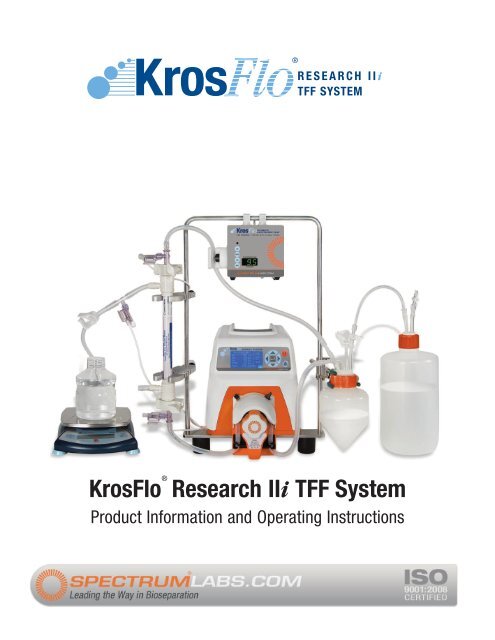 New KrosFlo Research IIi TFF System - Spectrum Laboratories, Inc.