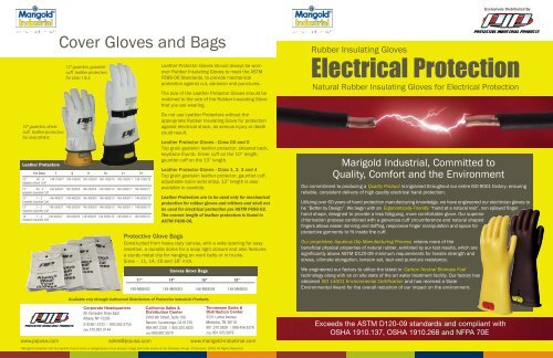 Marigold Insulated Gloves - Dixie Construction Products