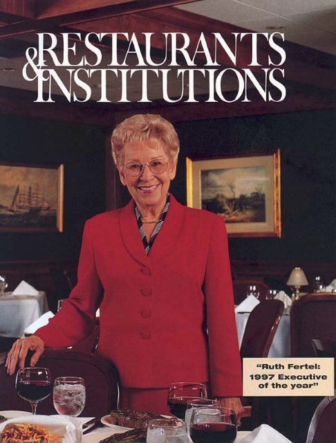 Ruth Fertel: 1997 Executive of the year - Ruth's Chris Steak House