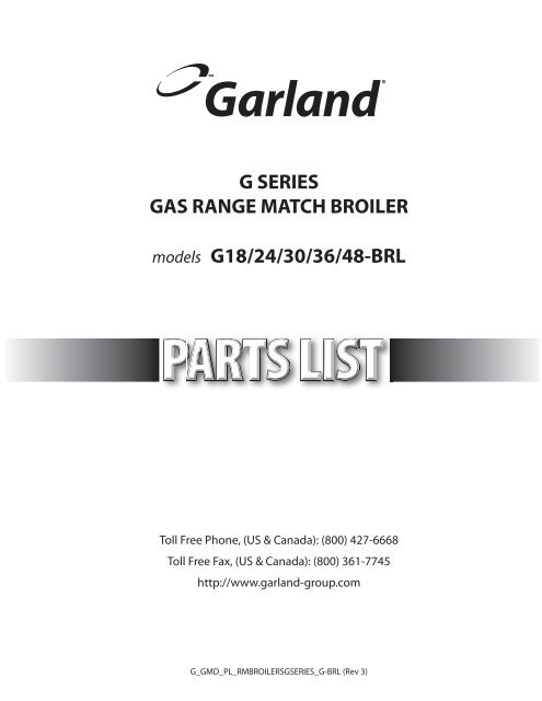 Garland Broiler Replacement Handles