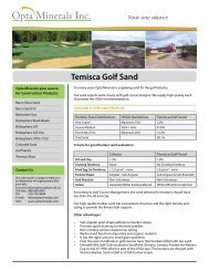 International Garnet for Blast Cleaning - Opta Minerals