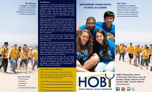 HOBY Brochure