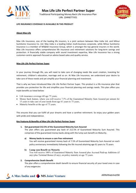 Download - Max Life Insurance