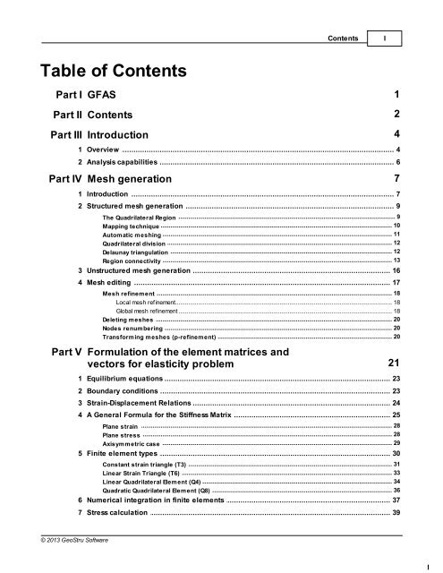 User's manual GFAS - GeoStru Software
