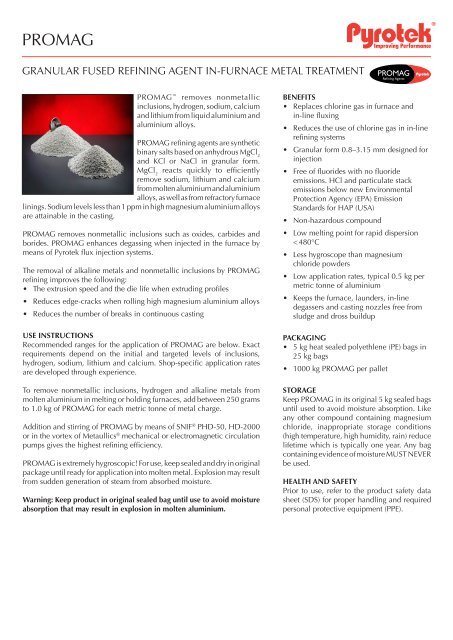 PROMAG - Pyrotek