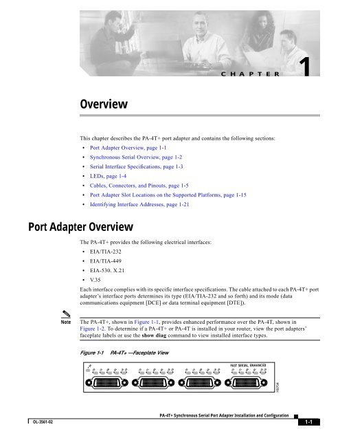 Cables, Connectors, and Pinouts section for various serial interface ...