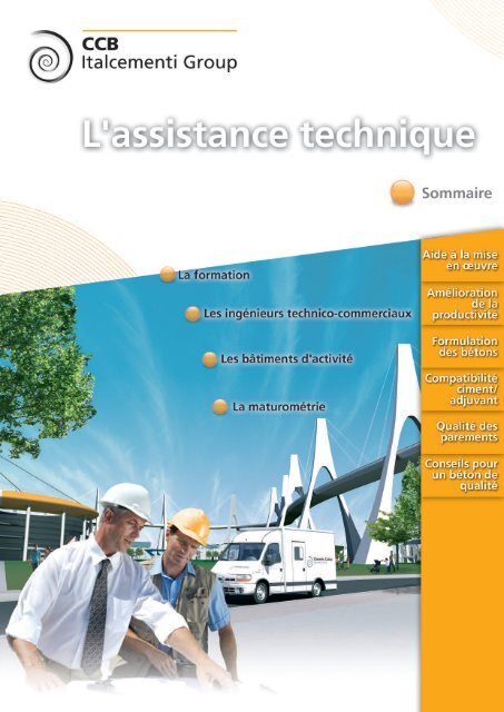 Tout savoir sur nos services d'assistance technique ciments - CCB