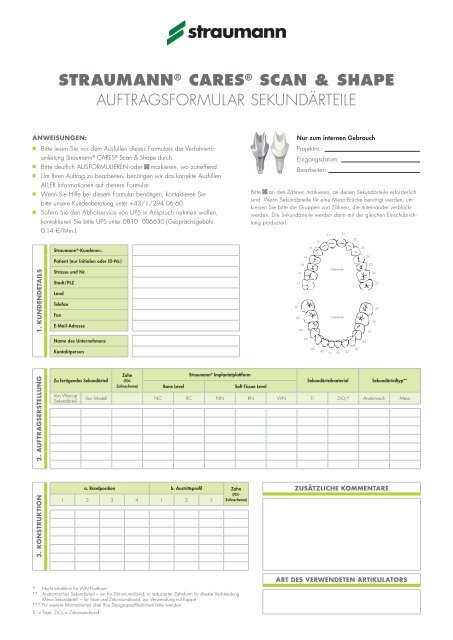 Bestellformular - Straumann.at