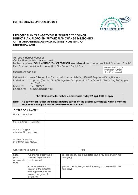 Download and/or print a Submission Form in PDF format