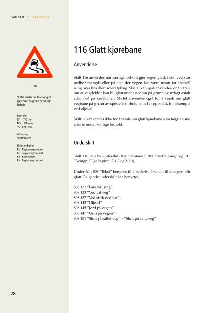 TRAFIKKSKILT :: FARESKILT