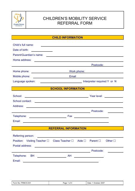 GDV referral form - Statewide Vision Resource Centre