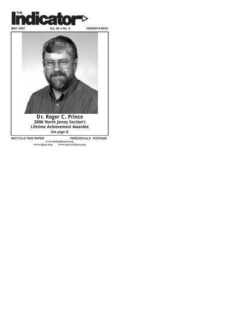 Dr. Roger C. Prince - The Indicator