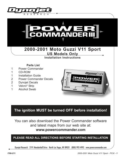 English Installation Guide - Power Commander