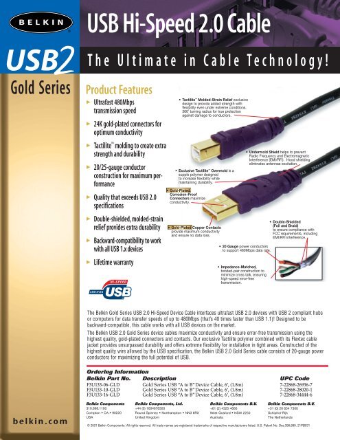USB Hi-Speed 2.0 Cable