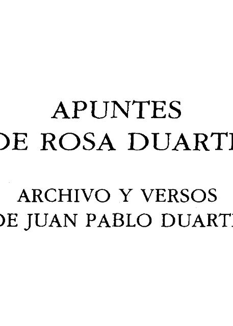 APUNTES DE ROSA DUARTE AR