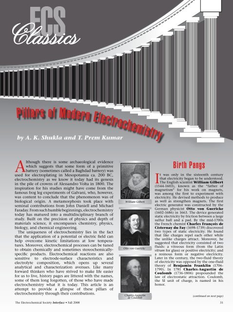 ECS Classics - The Electrochemical Society