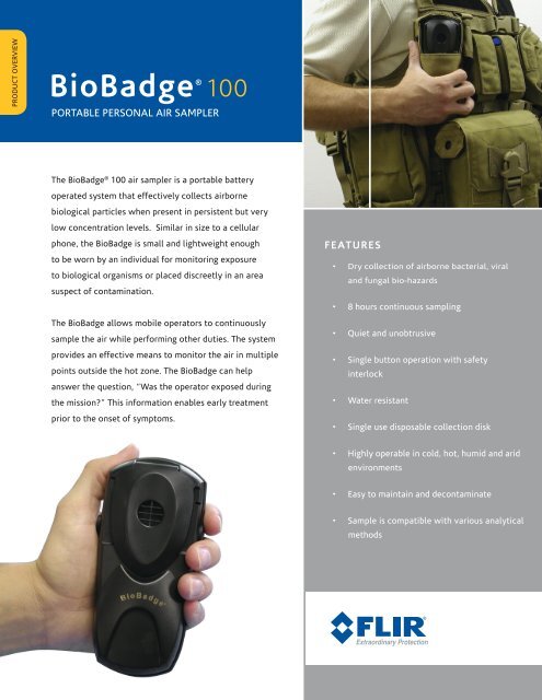 BioBadge® 100 - FLIR.com