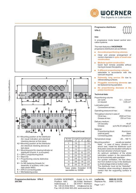 P0688 EN VPA-C Progressive distributor