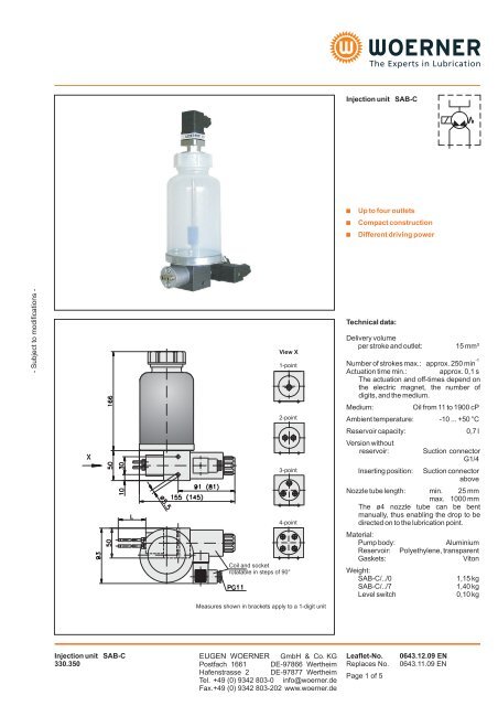 P0643 EN SAB-C Injection unit