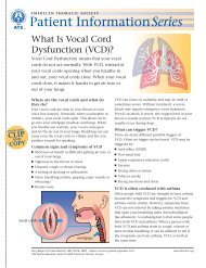 What is Vocal Cord Dysfunction (VCD)? - Patient Education & ATS ...