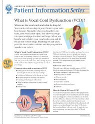 What is Vocal Cord Dysfunction (VCD)? - Patient Education & ATS ...